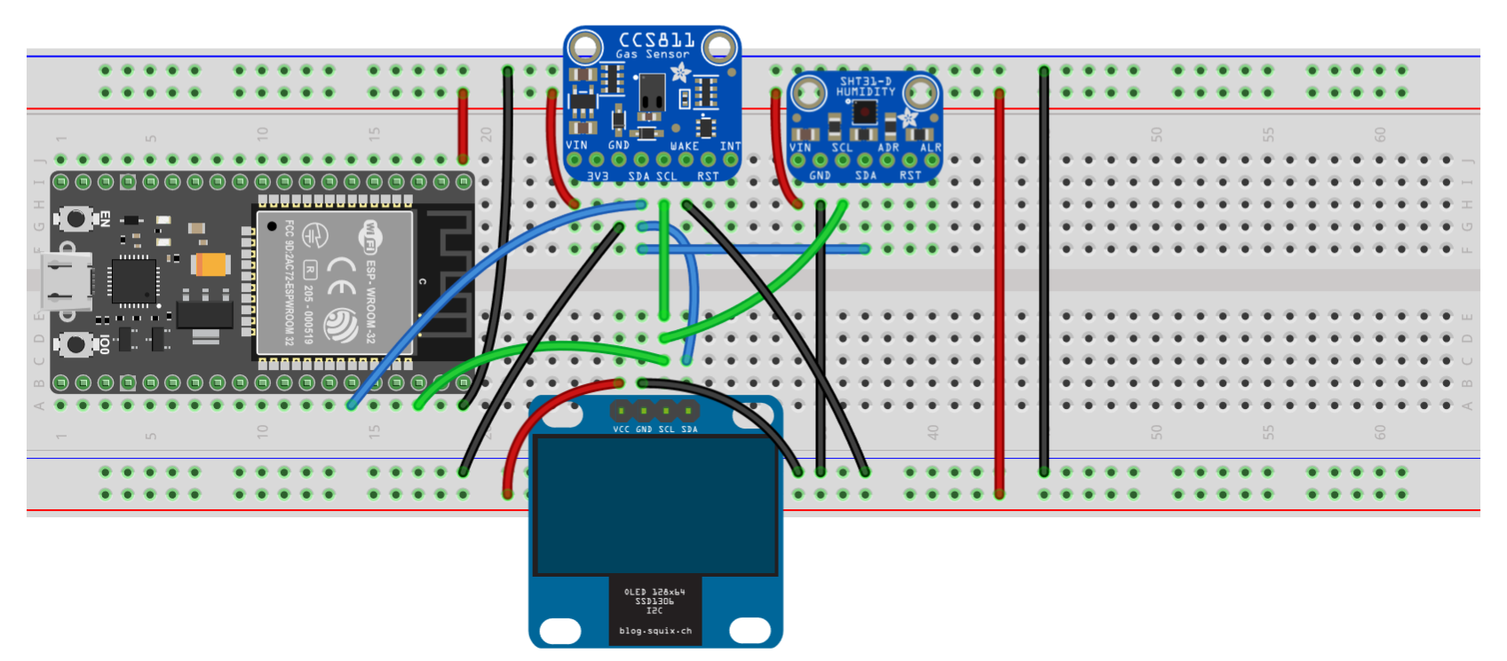 Indoor Air Quality Monitoring with Dashboard | Circuitrocks