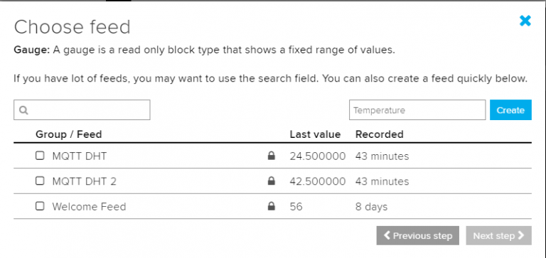 Creating an Adafruit IO dashboard using ESP8266 | Circuitrocks