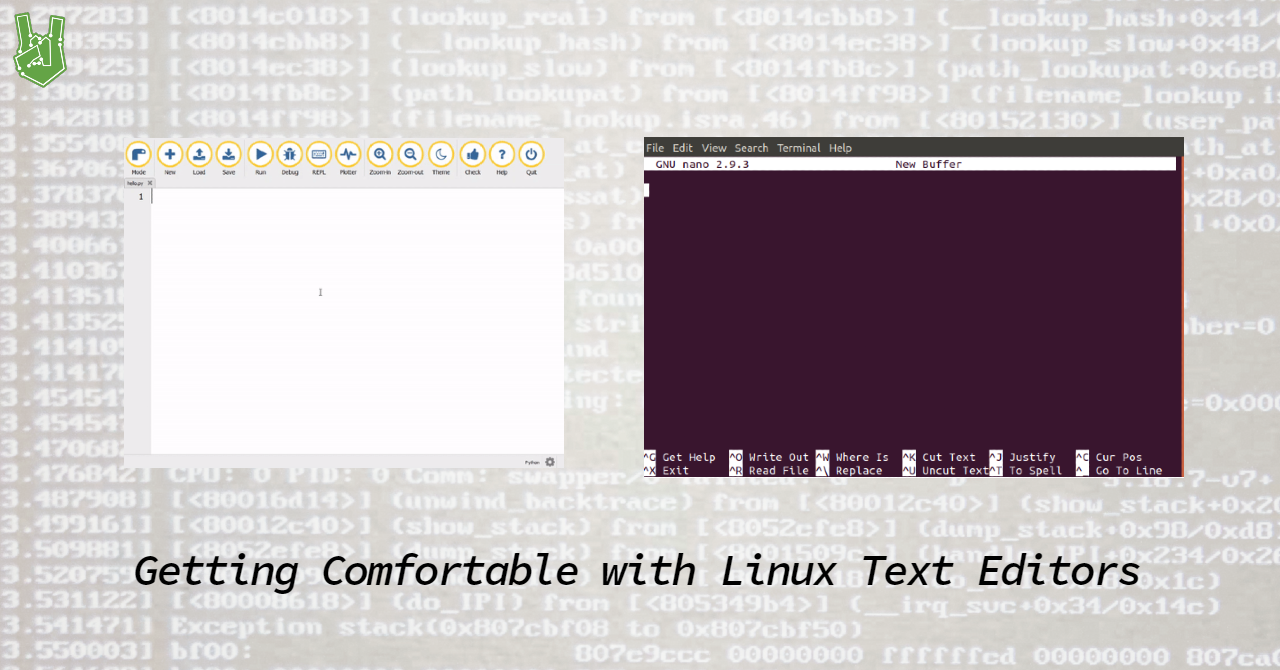 Getting Comfortable With Linux Text Editors Learn