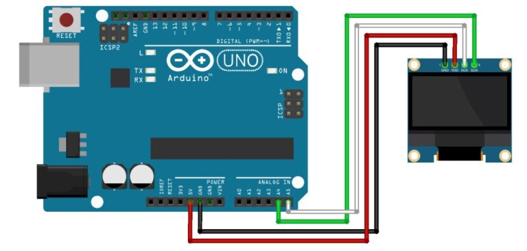 Using An Oled 13 I2c Display With Arduino Circuitrocks