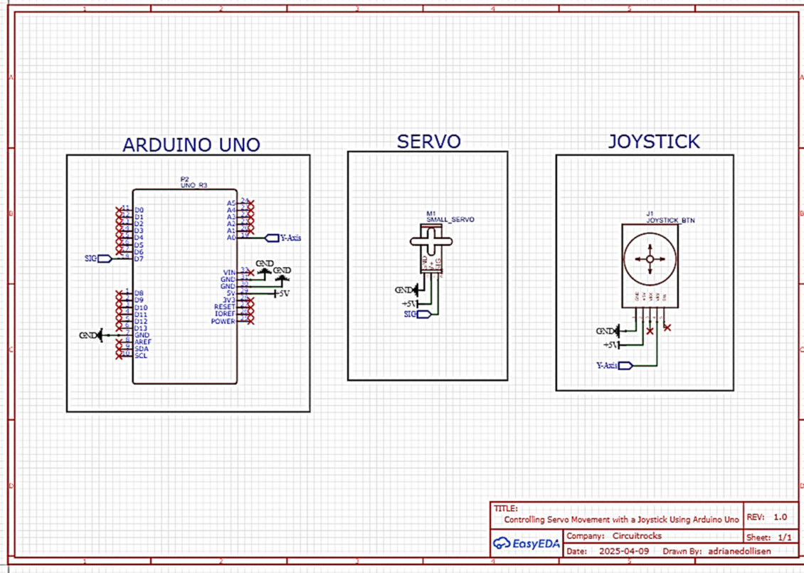 Controlling Servo Movement with a Joystick Using Arduino Uno | Circuitrocks