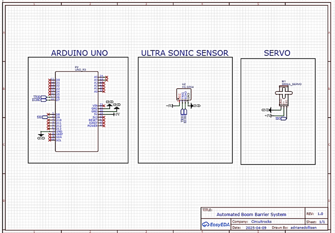 Automated Boom Barrier System | Circuitrocks